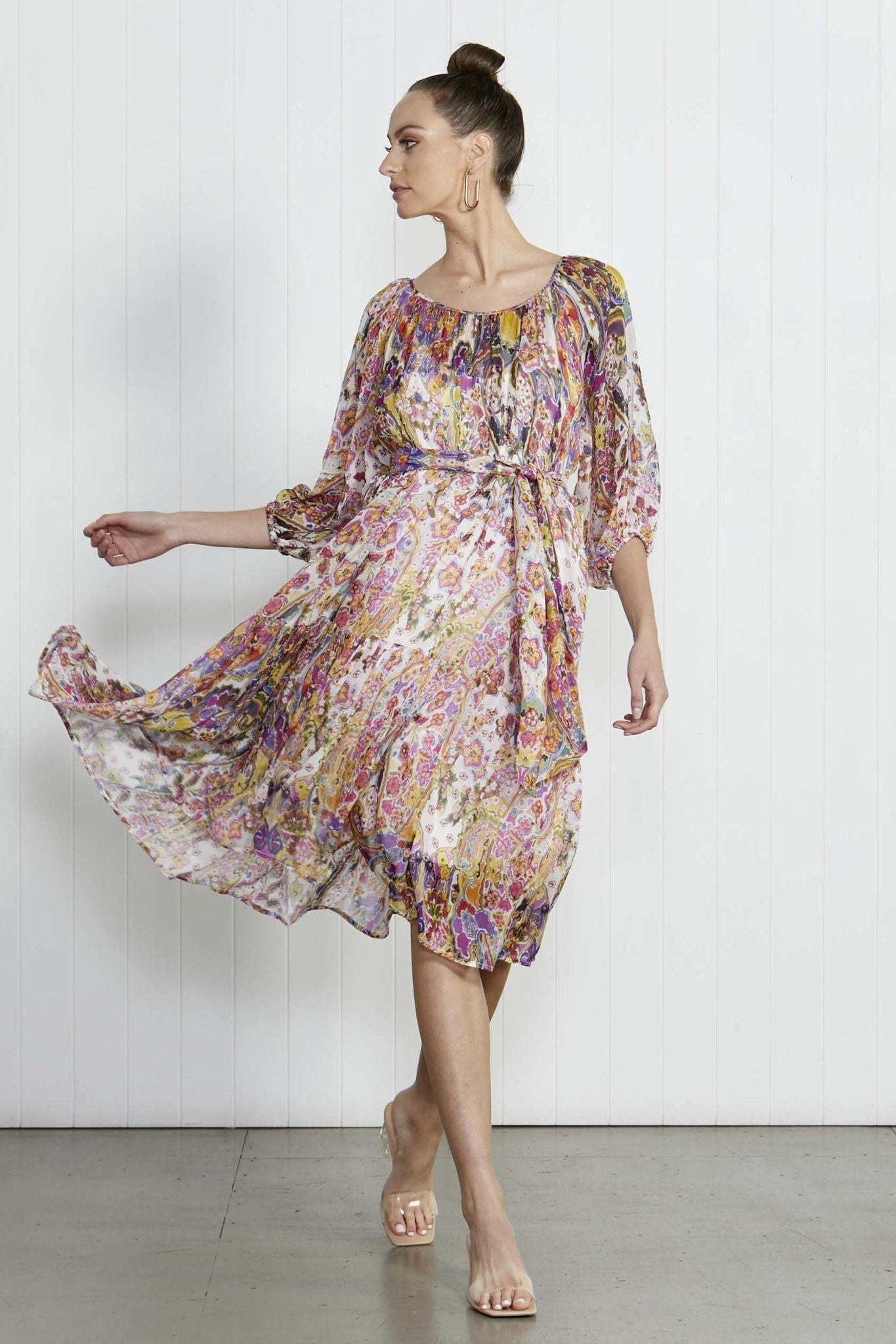 Fate + Becker Joy in Repetition Dress in Paisley – Hey Sara